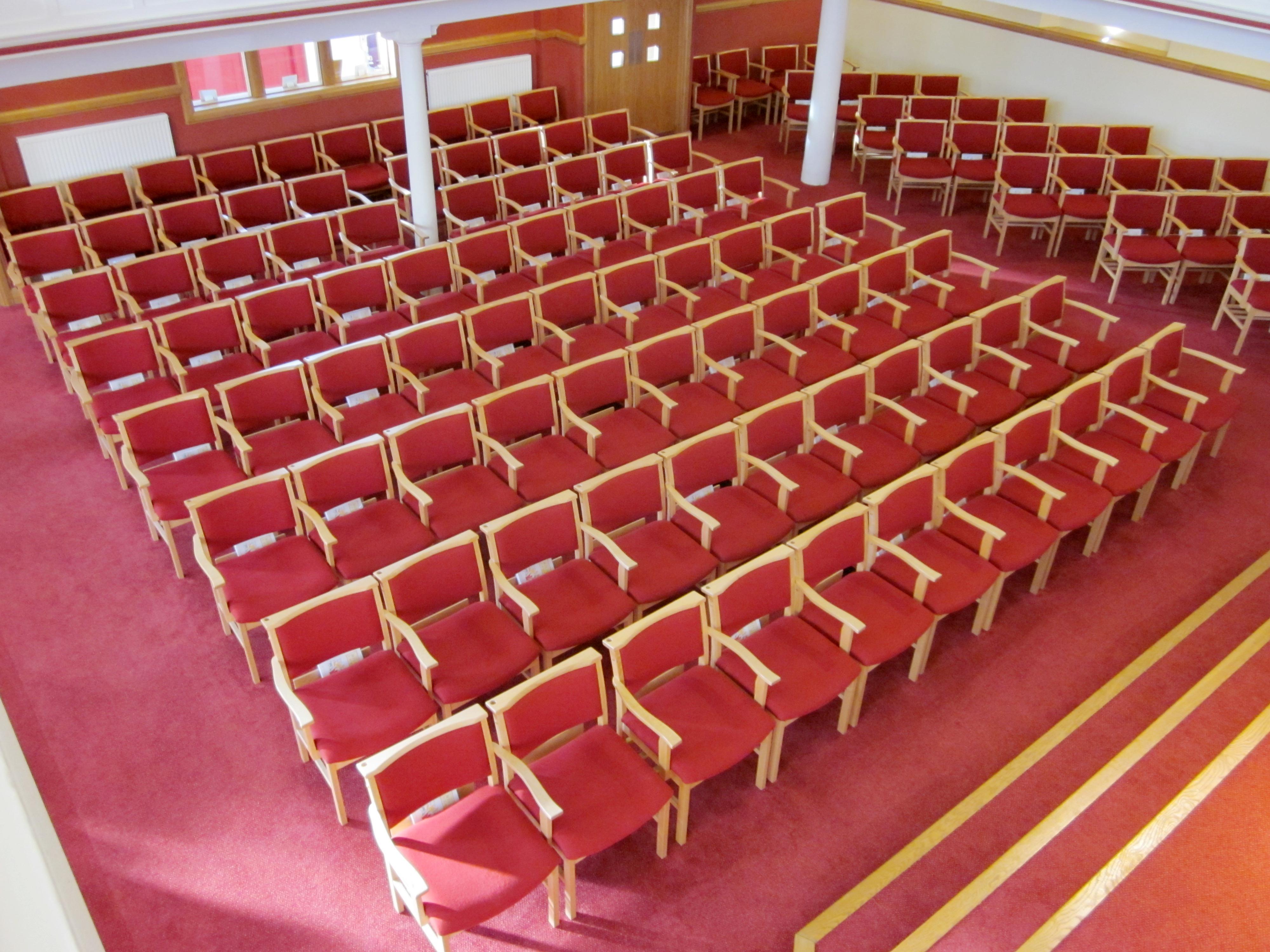 Comfortable Wooden Upholstered Chapel and Church Chair | Alpha Furniture