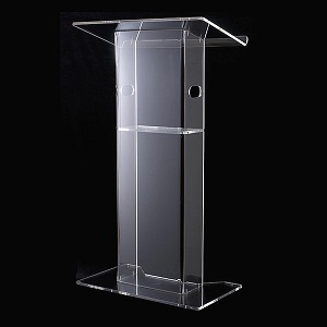 Classic Acrylic Perspex Lectern with Hand Holds | Alpha Furniture