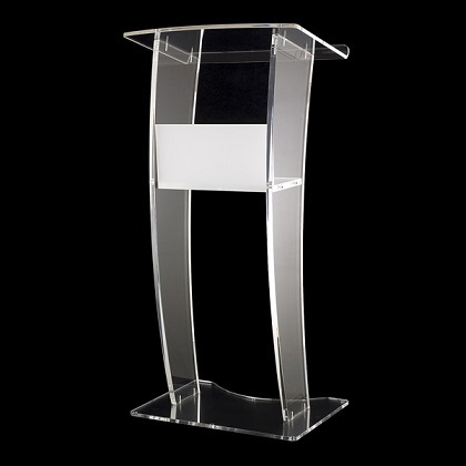 Open Acrylic Perspex Lectern | Alpha Furniture