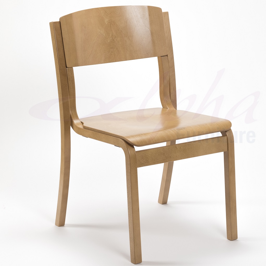 JACOB Lightweight Wooden High-Stacking Chair | Alpha Furniture