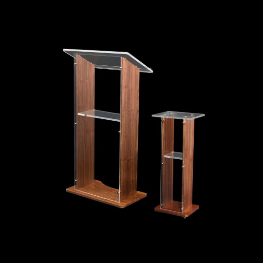 Modern Wood-Acrylic Lectern | Alpha Furniture