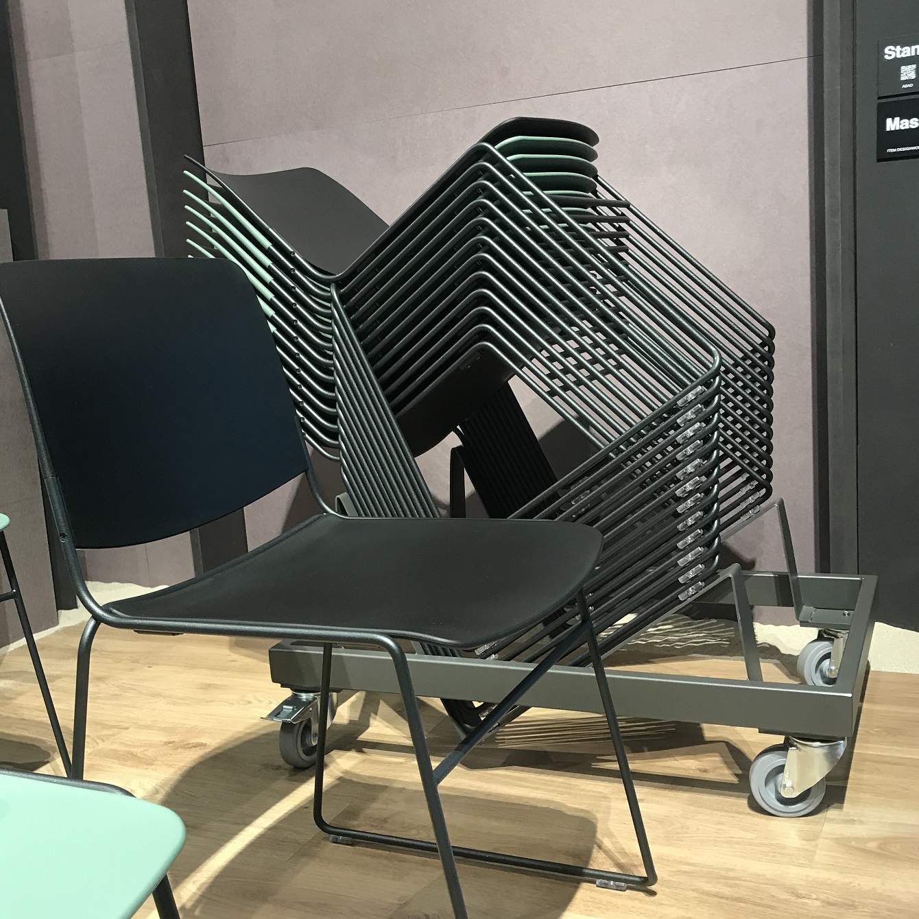 Contemporary Lightweight High Density Stacking Conference Chair | Alpha ...