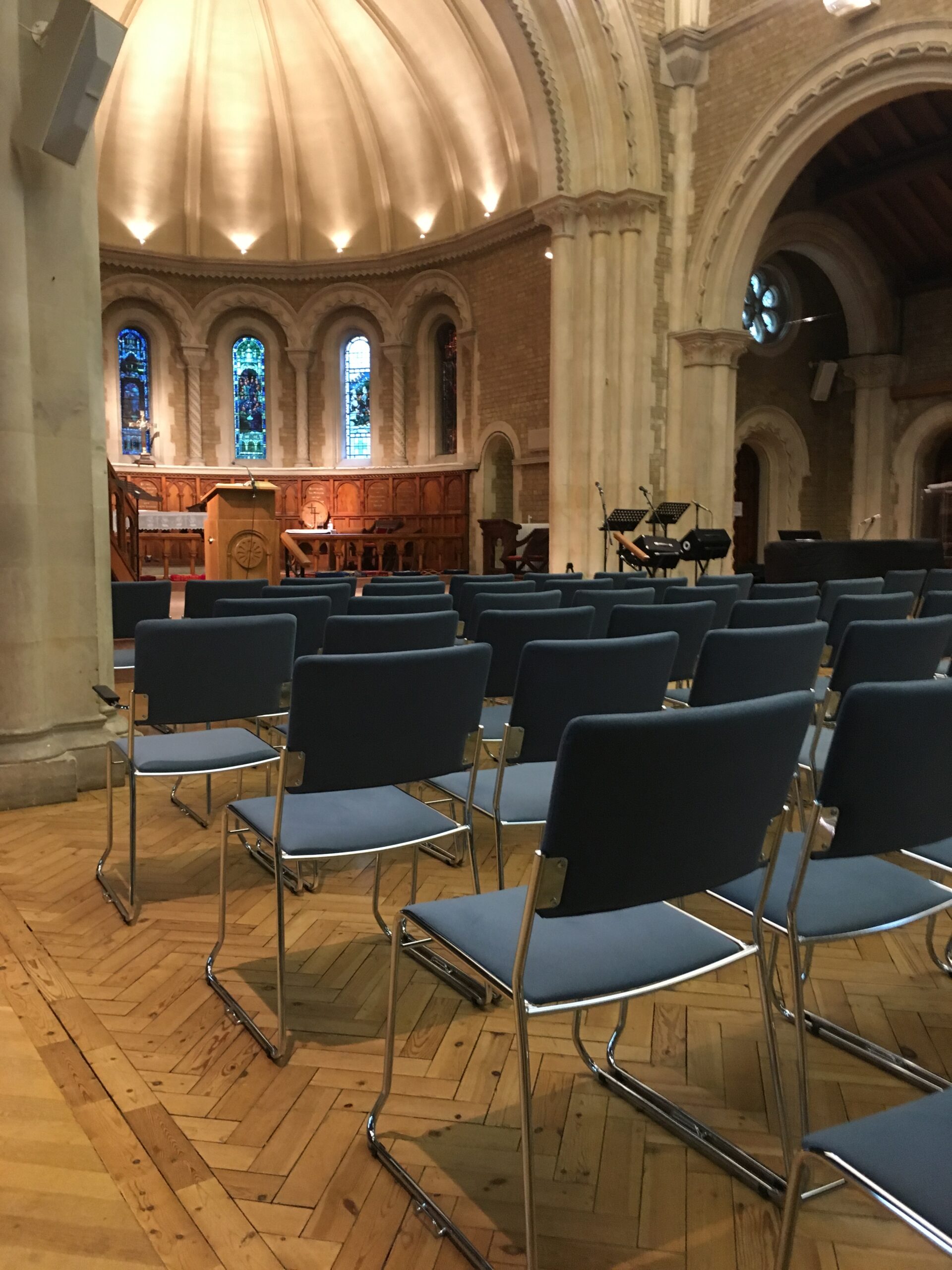Stacking Chairs at St Andrews Church, Oxford | Alpha Furniture