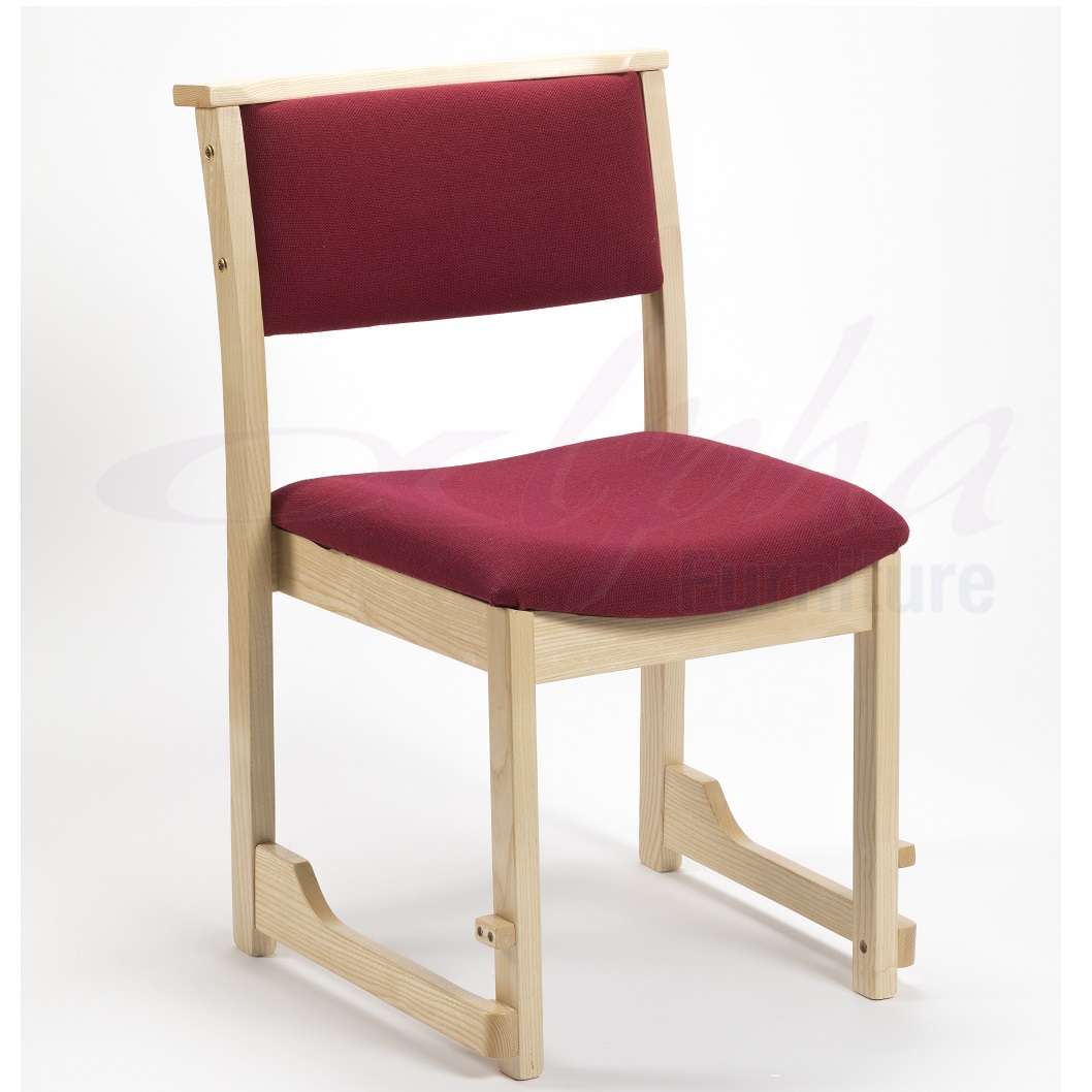 High Stacking Traditional Chapel and Church Upholstered Chair | Alpha ...